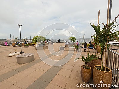Dadar Chowpatty Viewing Deck With Modern Style Editorial Photo ...