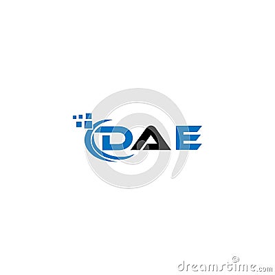 DAE Letter Logo Design On White Background. DAE Creative Initials ...