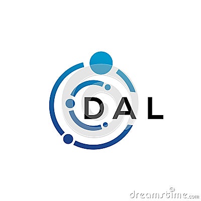 DAL Letter Logo Design On White Background. DAL Creative Initials ...