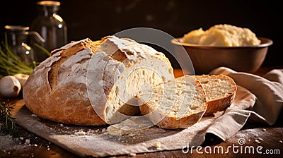 Damper Bread, An Australian Bush Classic. A Rustic, Golden-brown Loaf ...