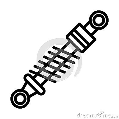 Damper Icon Linear Logo Mark In Black And White Cartoon Vector ...