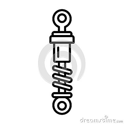 Damper Icon Linear Logo Mark In Black And White Cartoon Vector ...
