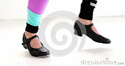 Dancers Feet Performing Contemporary Dance Stock Footage - Video of ...
