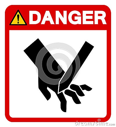 Danger Blade Hazard Symbol Sign, Vector Illustration, Isolate On White ...
