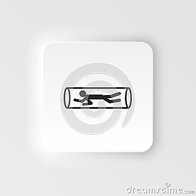 Danger Confined Space Symbol Sign, Vector Illustration, Isolate ...