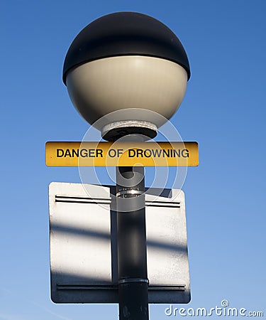 Danger Of Drowning Sign Royalty-Free Stock Photo | CartoonDealer.com ...