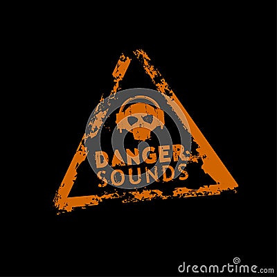 Danger Sound Stamp Royalty Free Stock Photo - Image: 12011455