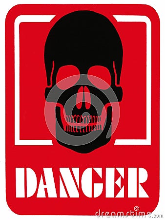 DANGER OF DEATH - Hazard Warning Sign Royalty Free Stock Photos - Image ...