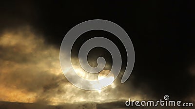 Dangerous Sky Covers the Sun Stock Footage - Video of clouds, cloud ...