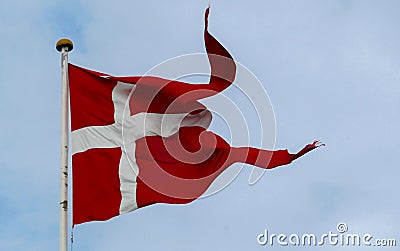 Danish Flag Waving Stock Image | CartoonDealer.com #160108189