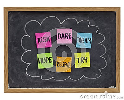 Dare To Try - Motivational Concept Stock Image - Image: 17857221