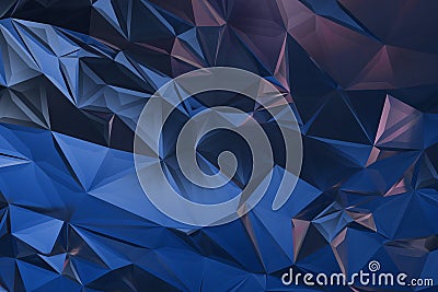 Dark Blue Abstract Triangle Polygonal Mosaic Luxury Dark Blue Design Triangle Royalty-Free Stock ...