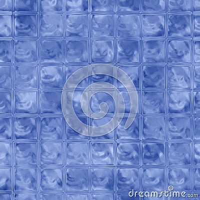 Dark Blue Glass Raster Texture. Glass Blocks Square Pattern Tile ...