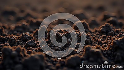 Dark, Rich Loam Soil, Clods And Crumb Structure Visible , Texture ...