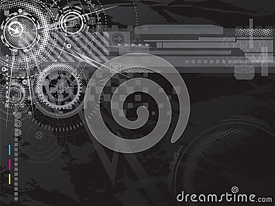 Dark Technology Background Stock Images - Image: 28457764