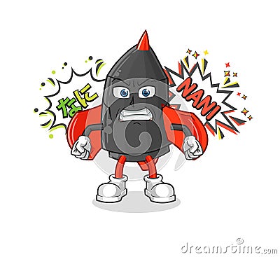 Dart Anime Angry Vector. Cartoon Character | CartoonDealer.com #249847875