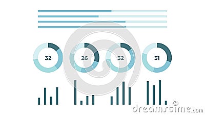 Abstract Animated Data Report Page Stock Video - Video of analyzing ...