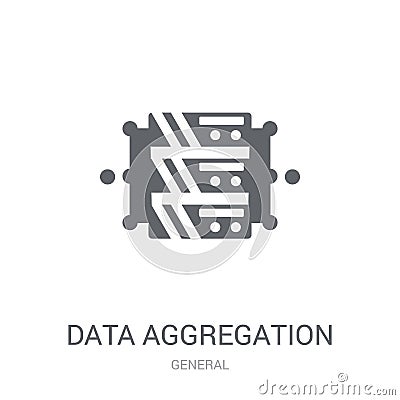 Data Aggregation Icon. Trendy Data Aggregation Logo Concept On W ...