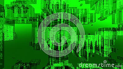 Data Code Digital Computer Matrix Technology Stock Footage - Video of ...