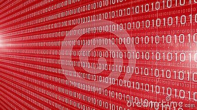 Data Digital Technology Numbers Perspective Red 4K Stock Footage ...