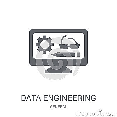 Data Engineering Icon. Trendy Data Engineering Logo Concept On W ...