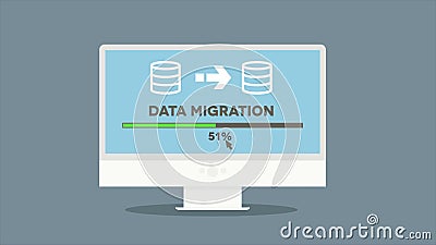 Data Migration stock video. Video of migrate, installation - 70485361