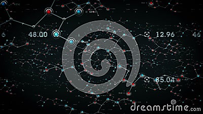 Data and Networks Blue stock video. Video of internet - 54825145