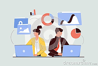 Data Scientists, Software Engineer, Statistician, Programmers, Visualizer And Analyst Working On ...