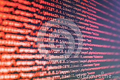 Database Bits Access Stream Visualisation. Royalty-Free Stock Photo | CartoonDealer.com #124110819