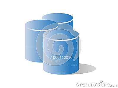 Database / Storage Cartoon Vector | CartoonDealer.com #2592111