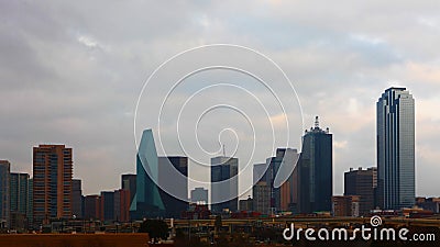 Day Timelapse of the Dallas Skyline 4K Stock Video - Video of blue ...