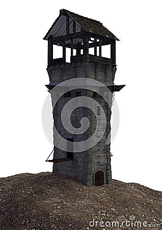 Medieval Sentinel Tower. Royalty-Free Stock Photo | CartoonDealer.com ...