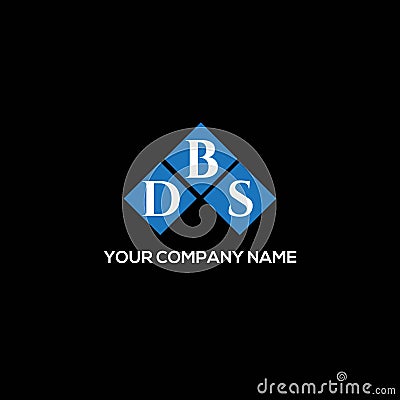 DBS Letter Logo Design On BLACK Background. DBS Creative Initials ...