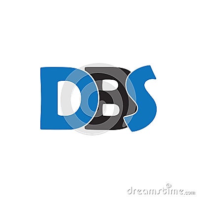 DBS Letter Logo Cartoon Vector | CartoonDealer.com #259468475