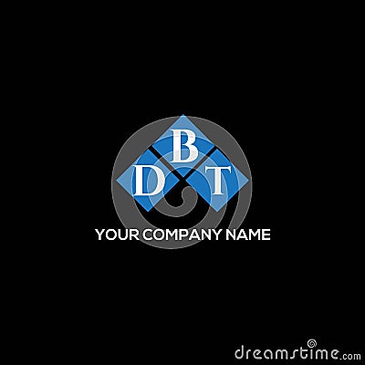 DBT Letter Logo Design On BLACK Background. DBT Creative Initials ...