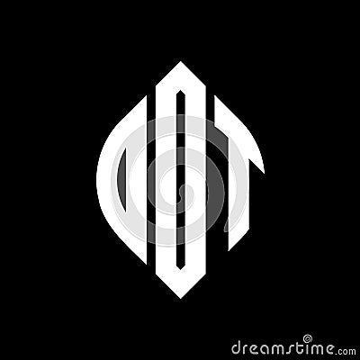 DDT Circle Letter Logo Design With Circle And Ellipse Shape. DDT ...