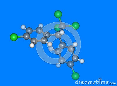 DDT Molecular Model Royalty-Free Stock Photo | CartoonDealer.com #197250831