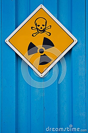 Deadly Radiation Warning Sign Royalty-Free Stock Photo | CartoonDealer ...