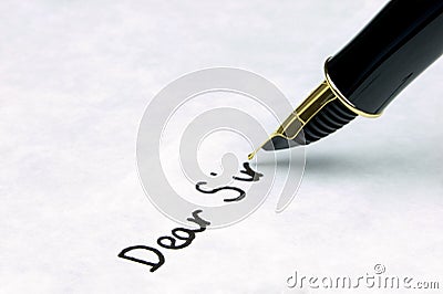 Dear Sir On A Business Letter Stock Photo - Image: 4616080