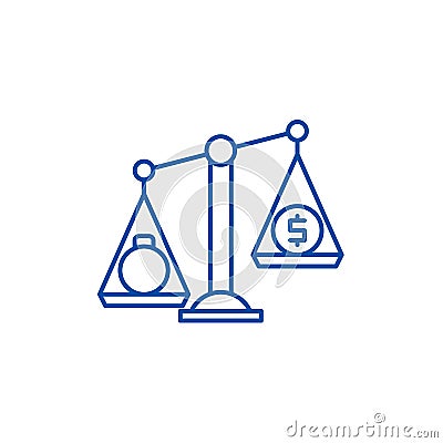 Debentures Line Icon Concept. Debentures Flat Vector Symbol, Sign ...