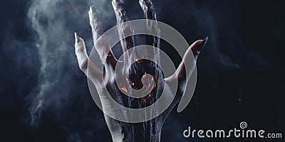 Decaying Vampire Hand, Withered By Daylight Created By AI Stock Photo ...