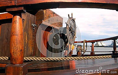 Deck Of The Old Ship Stock Photo - Image: 610690