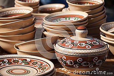 Classical Armenian Ceramics Stock Image - Image of decoration, market ...