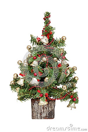 Decorated Mini Christmas Tree Royalty Free Stock Image - Image: 21950496