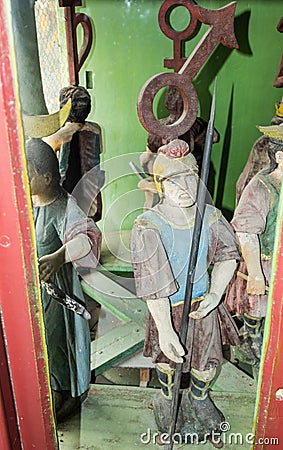 Decorative Figures Of People From The Clockwork In The Clock Tower In ...