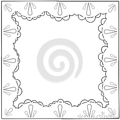 Decorative Frame Border With Tear Drops Stock Image | CartoonDealer.com ...