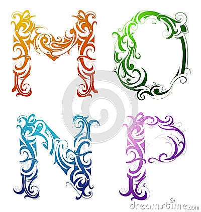 Decorative Letter Font Type Royalty Free Stock Images - Image: 33844539