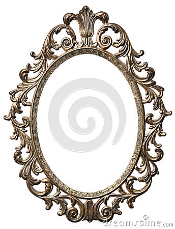 Decorative Oval Picture Frame Royalty Free Stock Photos - Image: 1368928