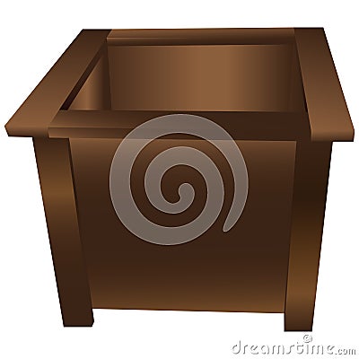 Square Planter Vector Illustration | CartoonDealer.com #29950512