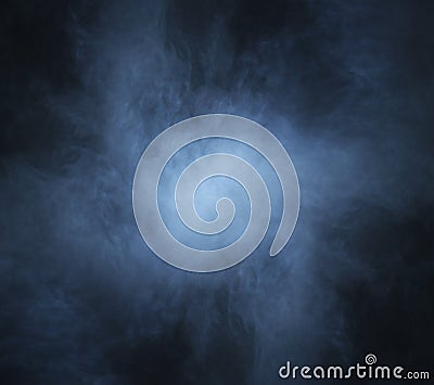 Deep Cyan Smoke Background With Light In Center Stock Image ...